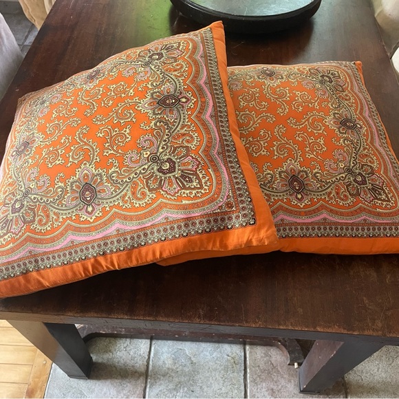 Cost Plus World Market | Accents | World Market Orange Paisley Throw ...